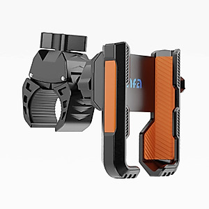 visnfa Upgraded Bike Phone Mount Holder,[1S Quick Release][Camera Friendly] Motorcycle Phone Mount,360°Rotatable,Suitable for Handlebar Diameter 0.866"-1.77" and More 4.5"-7.0" Smartphone