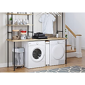 UTEX 4 Tiers Kitchen Slim Storage Cart, Rolling Side Storage Cabinet with Handle for Kitchen Bathroom Laundry Narrow Corner Places,White