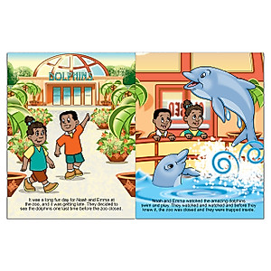 Personalized African American Children’s Zoo Adventure Book – Customize with Child’s Name, Hair Color, Gender, and Ethnicity | 28-Page 8.5” x 11” Paperback by First Time Books
