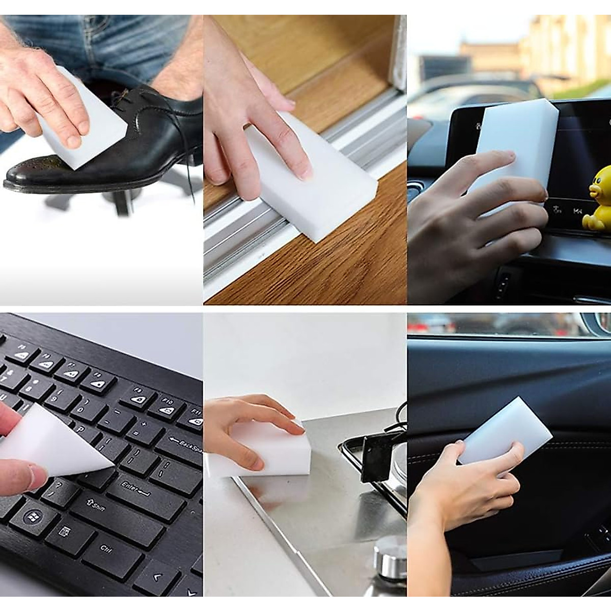 30 Pack Magic Sponge Eraser Extra Thick and Long Lasting Melamine Cleaning Sponges in Bulk - Multi Surface Power Scrubber Foam Cleaning Pads - Bathtub, Floor, Baseboard, Bathroom, Wall Cleaner