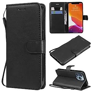 Fansipro Phone Cover Wallet Folio Case for LG V20, Premium PU Leather Slim Fit Cover for LG V20, 2 Card Slots, Super Fitting, Black