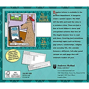 The Argyle Sweater 2020 Day-to-Day Calendar