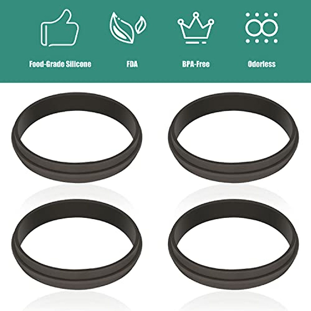 DanziX 8 Pack Replacement Gasket Rubber Seal, Silicone Lid Seal Replacement Compatible with Gatorade Water Bottle Gatorade GX Bottle