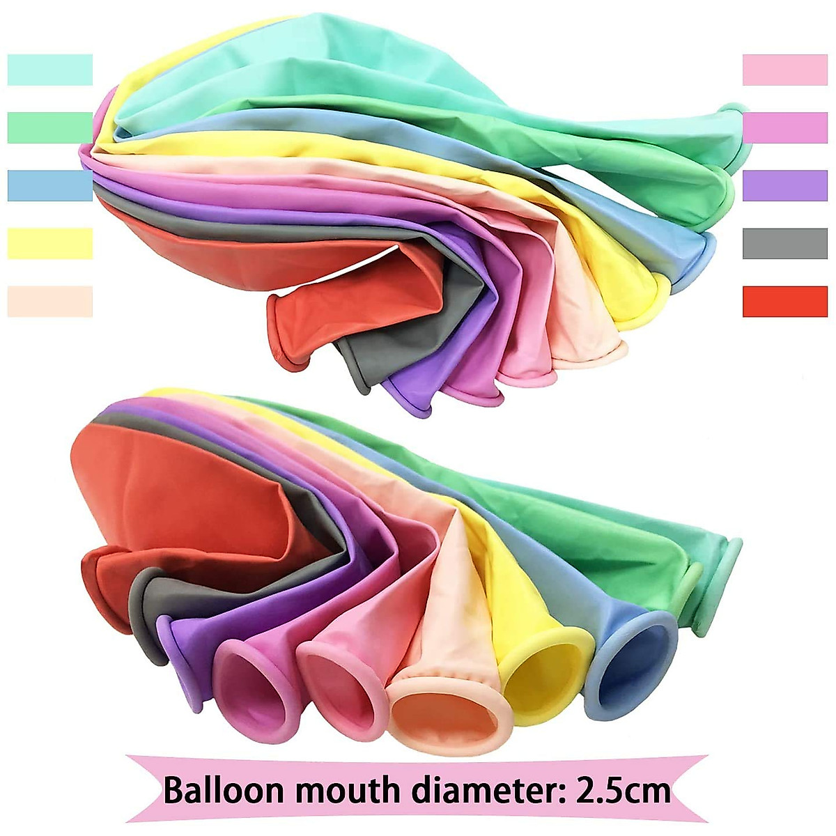 30pcs Pastel Balloons 18 inch Large Pastel Balloons Big Round Pastel Jumbo Latex Balloons for Easter Birthday Wedding Baby Shower Decorations