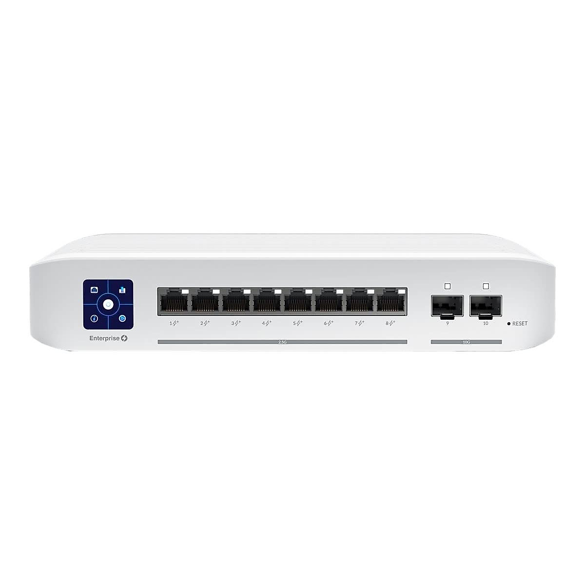 Ubiquiti Networks Managed Layer 3* Switch with (8) 2.5GbE RJ45 Ports with, W126421663 ((8) 2.5GbE RJ45 Ports with PoE+ for Wi-Fi 6 APs and (2) 10GbE SFP+ Ports for BER uplinks UniFi Enterprise)