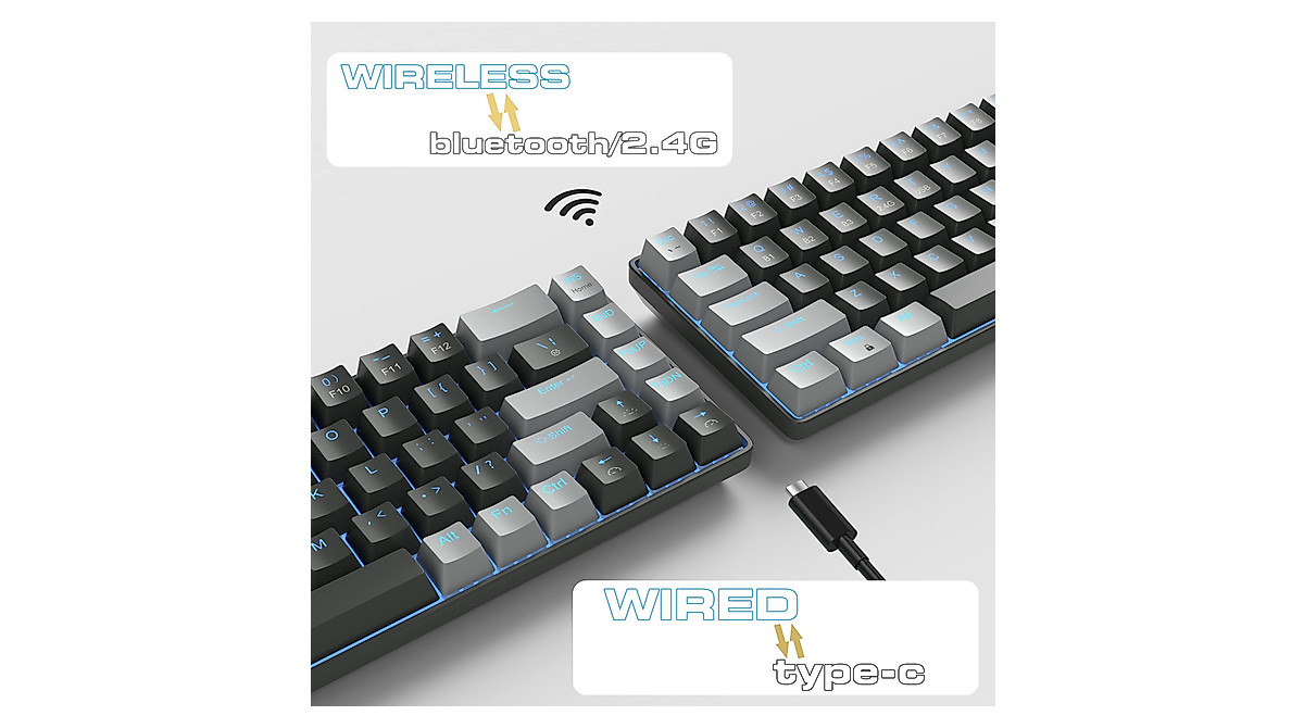 MageGee 60% Wireless Mechanical Keyboard - Compact & Versatile