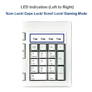 ELSRA Full Size Classic USB Wired Retro Membrane Keyboard with Numeric Keypad, Large L-Shaped Enter Key, Gray/Light Gray