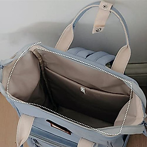 Kawaii Backpack Purse Back to School Aesthetic Bag Large Capacity (Blue)