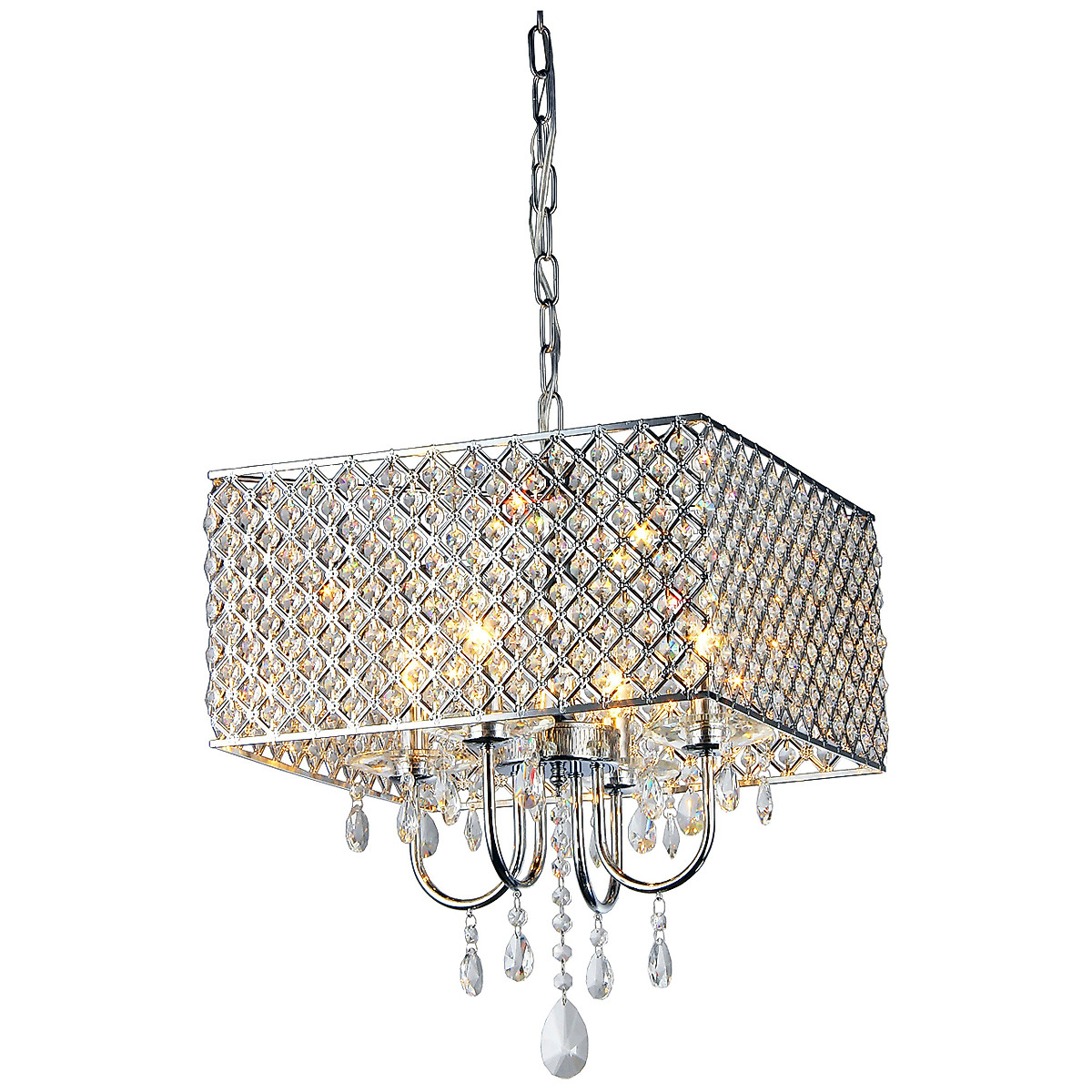 Whse of Tiffany RL5623 Royal Crystal Chandelier, 17" L x 17" W x 9" H