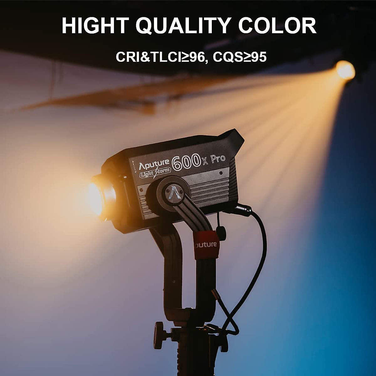 Aputure LS 600x Pro 600W Bi-Color LED Video Light, CCT 2700K~6500K, CRI&TLCI ≥96,App Control 9 Lighting FX V-Mount for Video Recording Photography