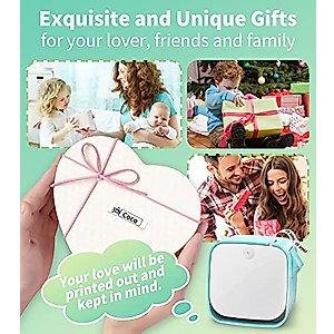 Vixic Label Maker with Tape, M960 Bluetooth Label Maker Machine, Small Mini Portable Label Makers Multiple Templates Font Icon for Home School Office Organization, Inkless Rechargeable,Green