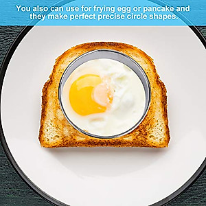 12 Pcs Donut Hole Cookie Biscuit Cutter Set for Baking, Graduated Doughnut Round Cookie Cutters, Metal Scone Circle Cookie Cutters for Frying, Biscuits Ring Molds for Cooking Cake(1-4.4 Inch) HAHAYOO