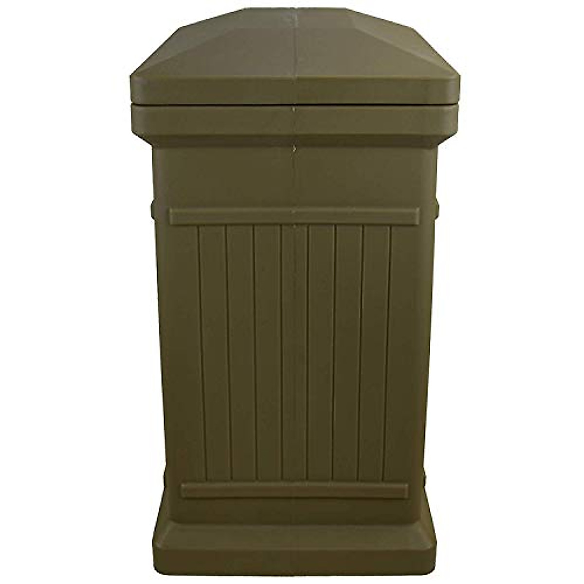 RTS Home Accents ParcelWirx Premium Vertical Storage Cabinet/Package Delivery Box with Lift Off Lid, Oak