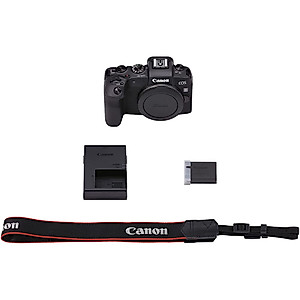 Canon EOS RP Mirrorless Digital Camera (Body Only) (3380C002) + 64GB Memory Card + Case + Card Reader + Flex Tripod + Hand Strap + Cap Keeper + Memory Wallet + Cleaning Kit (Renewed)