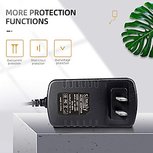 YLYLXIMA 15V 2A Power Supply 15V 2A Adapter, AC 100-240V to DC 15V 2A Wall Charger 5.5mm X 2.5mm US Wall Plug Switching Power for LED Strip, Audio and Video Equipment.