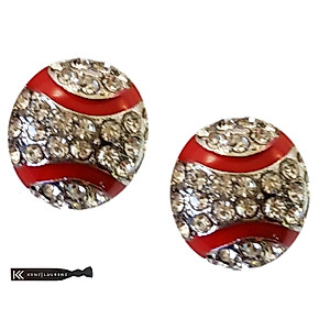 Baseball Earrings Stud Posts Kenz Laurenz