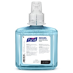 PURELL Brand HEALTHY SOAP Foam, Fresh Scent, 1200 mL Refill for PURELL ES6 Automatic Soap Dispenser (Pack of 2) - 6477-02 - Manufactured by GOJO, Inc.