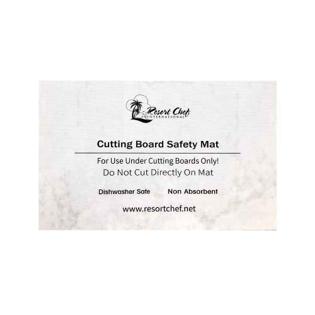 Resort Chef International Non-Slip Safety Mat for Under Kitchen Cutting Boards - Hygienic Non-Absorbent and Dishwasher Safe