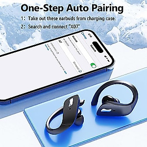 TAGRY True Wireless Headphones with Earhook for Sports
