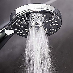 AquaBliss TheraSpa Hand Shower – 6 Mode Massage Shower Head with Hose High Pressure to Gentle Water Saving Mode - 6.5 FT No-Tangle Handheld Shower Head with Extra Long Hose & Adj. Mount | Chrome