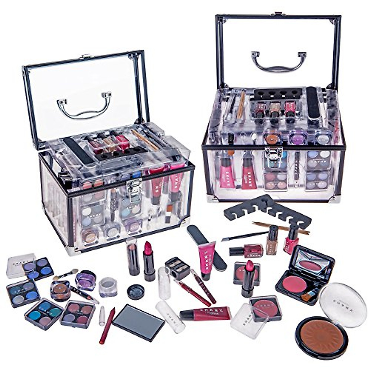 SHANY Carry All Trunk Makeup Set (Eye shadow palette/Blushes/Powder/Nail Polish and more)
