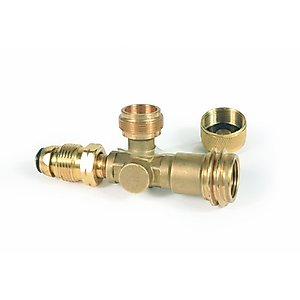 Camco 59093 Propane Brass Tee with 3 Port
