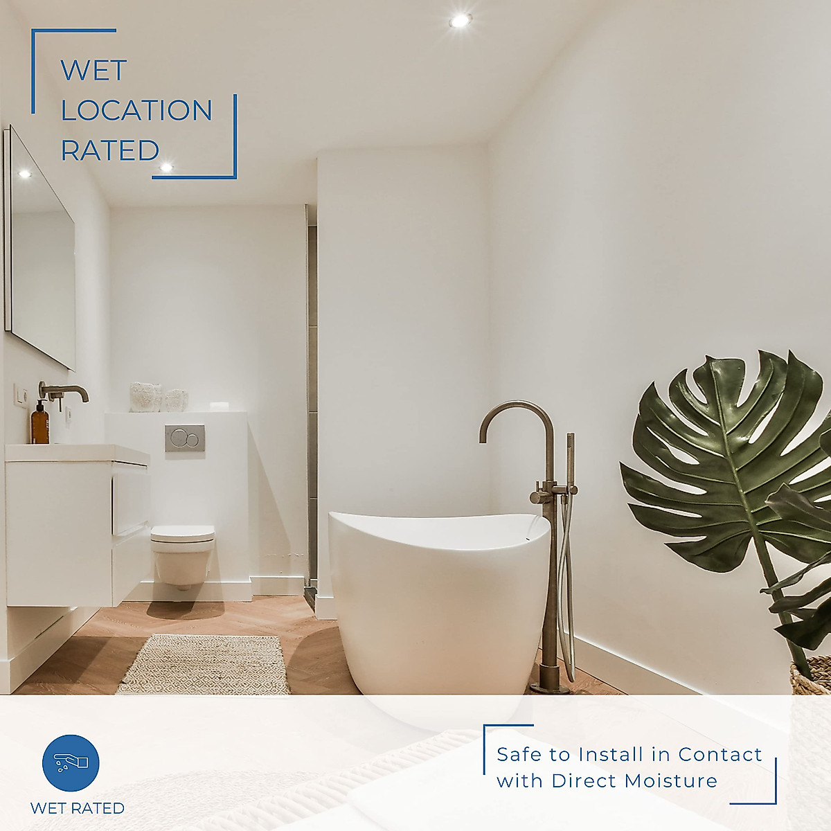 Perlglow 18 Pack 5 inch Slim Ultra-Thin Square Downlight Luminaire, Brushed Nickel, LED Recessed Light Fixtures Dimmable 15W=100W, 1100 Lumens, IC Rated, 5CCT Selectable 2700K|3000K|3500K|4100K|5000K