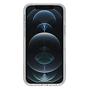 OtterBox iPhone 12 and 12 Pro Symmetry Series Case - Single Unit Ships in Polybag, Ideal for Business Customers - CLEAR, ultra-sleek, wireless charging compatible, raised edges protect camera & screen