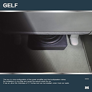 DEVMO GELF 8" Compact Enclosed Powered Enclosed Subwoofer for CAR Under seat