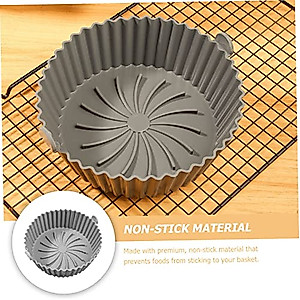 Angoily Fryer Silicone Bakeware Air Fryer Toaster Oven Air Fryer Silicone Pot Silicone Mat for Air Fryer Air Fryer Parchment Paper Baking Tool Air Fryer Silicone Mat Kitchen Air Fryer Pad