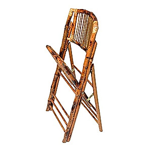 Commercial Seating Products Bamboo Folding Chairs, 4-Pack, Wood