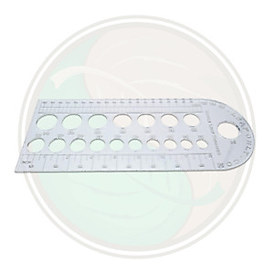 Leaf Only Cigar Ring Gauge Guide Tool - Quality Acrylic Plastic Size Measurement Cigar Accessories