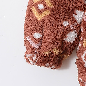 Kids Boys Girls Half Zip Fleece Sweatshirts Fall Winter Warm Fuzzy Hoodies Pullover Hoodie Jacket Coat Outwear Tops Coffee