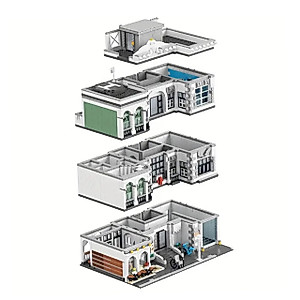 General Jim's Modular Building Blocks City Emergency Hospital Set Expert Creator - Great Gift for MOC Builders- Compatible with Lego City Sets