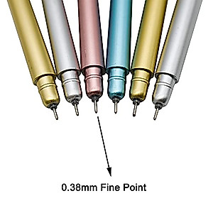 Maydahui 12PCS Key Shape Rollerball Pen Delicate Durable Retro Pens Black Gel Ink Refills for Boys School Stationery Supplies