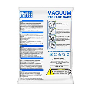 Premium Reusable Vacuum Storage Bags with Hand Pump, Jumbo 6 pack (40"X30"), Durable Compression Bags for Clothes Blankets Comforters Pillows, Double Zip Seal & Leak Valve