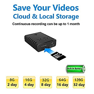 Battery Baby Monitor Wireless WiFi Camera, HD1080P Wireless Security Camera,Portable Surveillance with Night Vision,Motion Detection,Cloud Storage Remote Viewing for Security with iOS Android APP