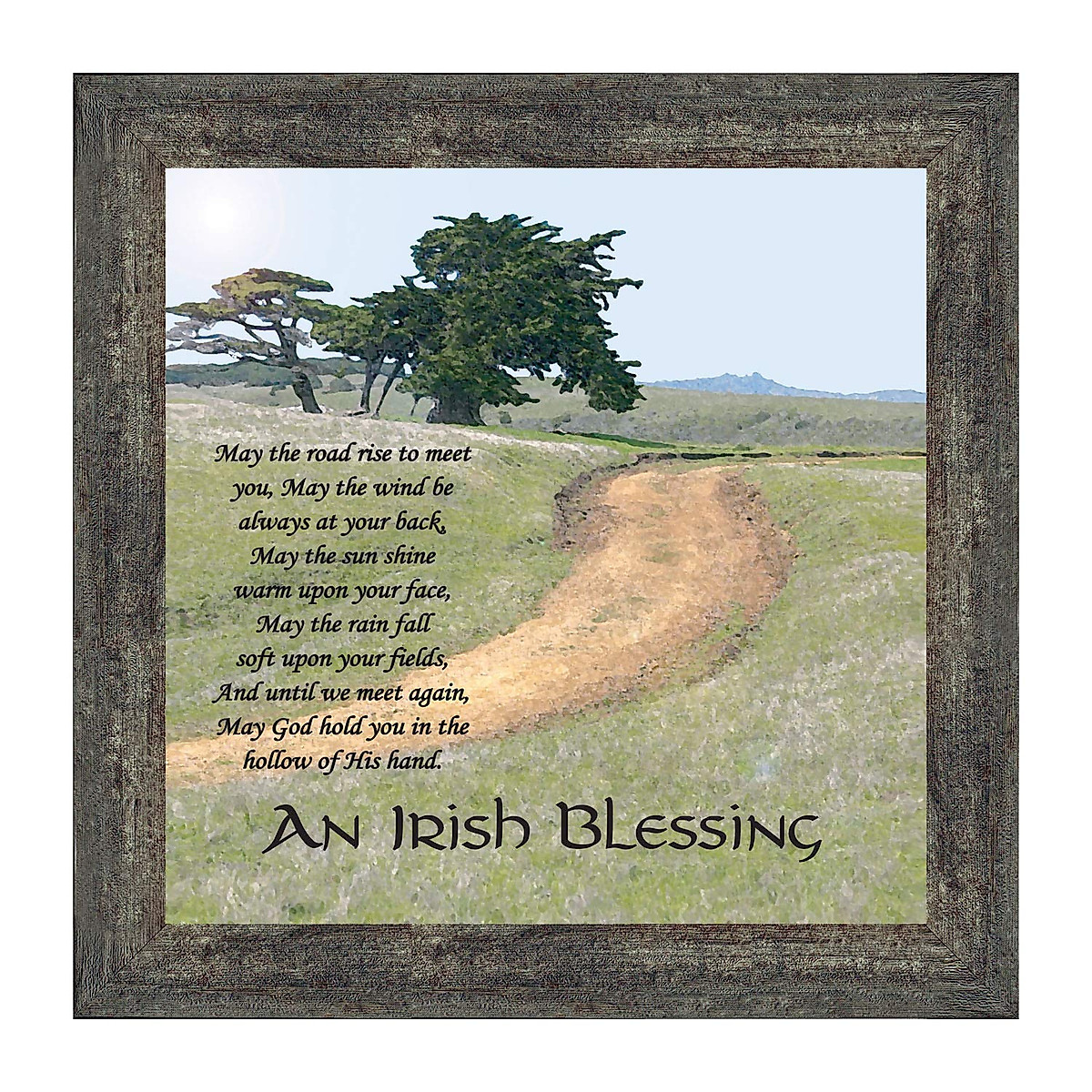 Irish Blessing Wall Decor, May The Road Rise Up to Meet You, Celtic Decor Home Blessing Sign, Irish Gifts for Women. Irish Wall Decor, House Warming Presents for New Home 8586BW