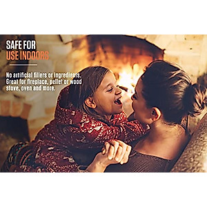 PK Grills Fire & Smoke Society Natural Starters for Grill Wood Burn Stove Fireplace Camping BBQ Outdoor Camp Pit Charcoal Chimney Pizza Oven Firestarters 2-Pack, 64 Count, PKUA-FSFS2 Multicolor