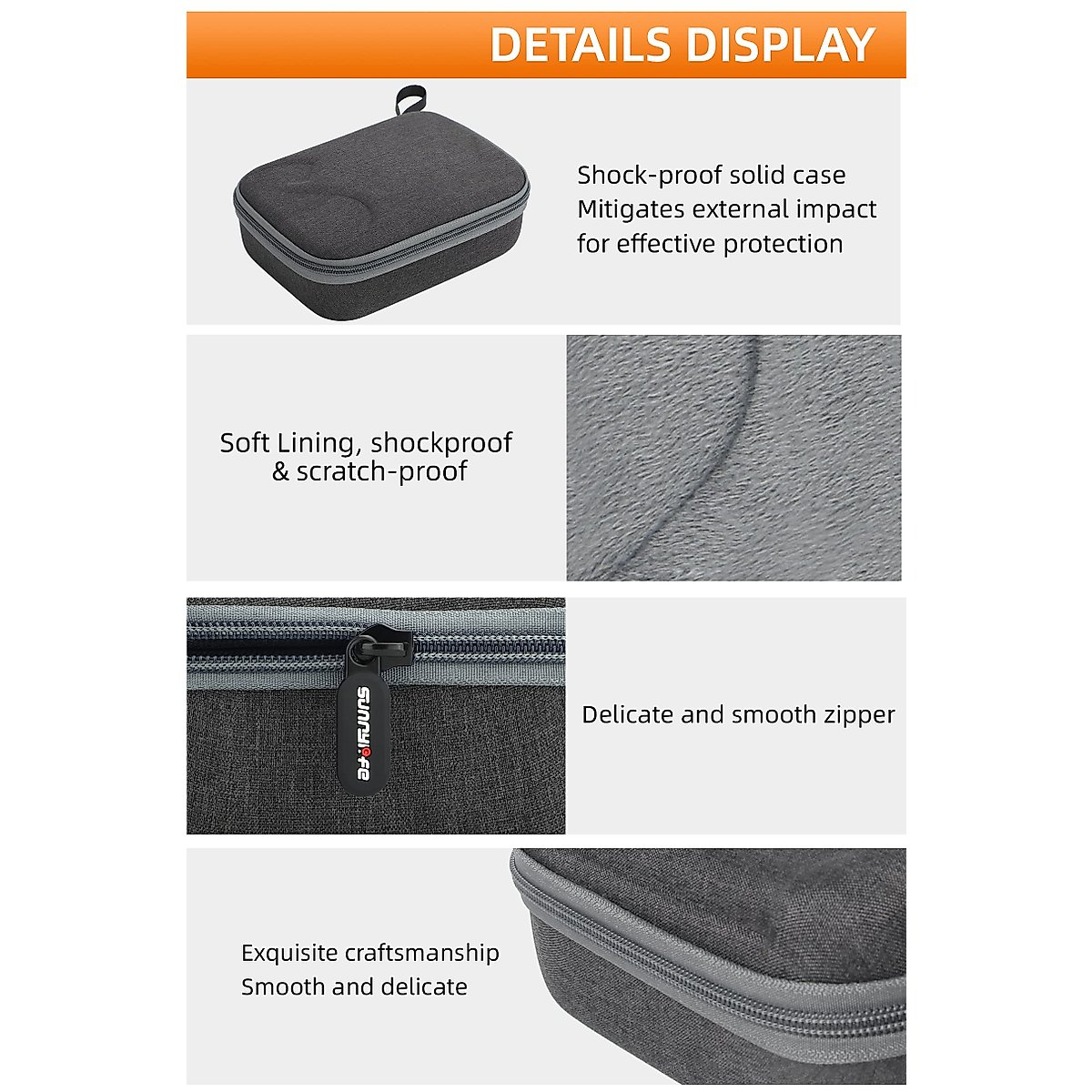 Anbee Hard Shell Carrying Case for DJI FPV Remote Controller 2/3 Compatible with DJI AVATA 1/2 RC Drone