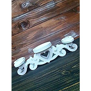 Unity Candle Holder-Unity Candle Stand-Unity Candle Holder Set-Pillar Candle Holder-Wedding Gift -Ceremony Decoration-Wedding Centerpiece (with Heart)