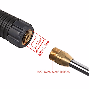 Sooprinse Pressure Washer Wand,Stainless Steel Quick Connect Lance,Replacement Spray Wand,16",5000PSI