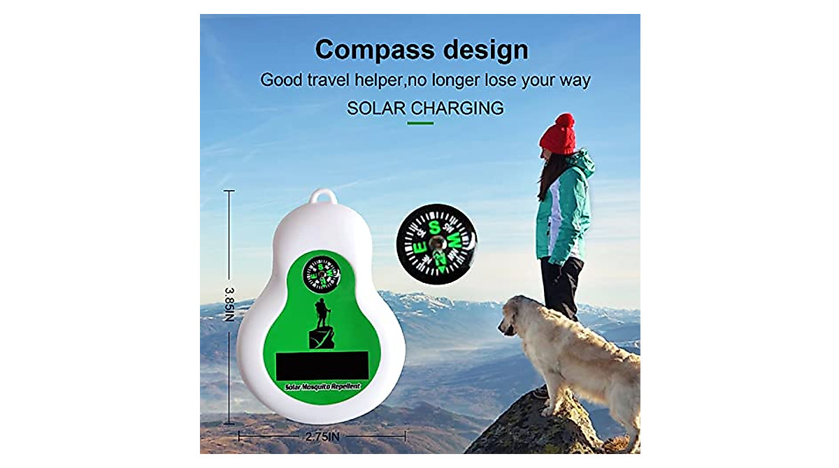 Solar Ultrasonic Outdoor Mosquito Repellent Bug Zapper Outdoor with ...