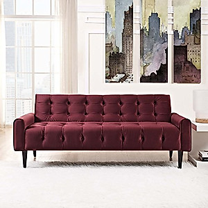 Modway EEI-2456-MAR Delve Velvet Maroon, Sofa, Maroon Fabric