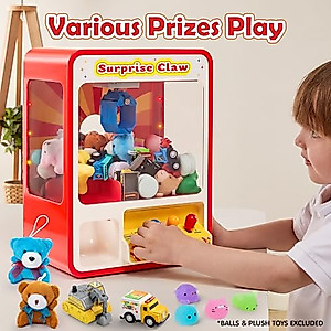 JOYIN Claw Machine Arcade Toy with LED Light & Adjustable Sound, Rechargable Dispenser Toys Mini Vending Machine for Kids - Perfect Christmas & Birthday Big Gifts for Kids, Ages 3+