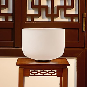 KVKA 432 Hz Crystal Singing Bowl F Note Heart Chakra 14 Inch With Carrying Case