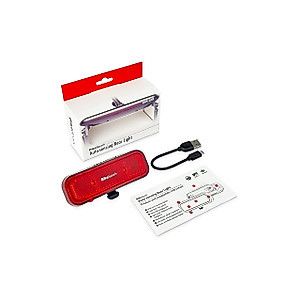 BikeSpark Auto-Sensing Rear Light G4R, USB Rechargeable, 240HRs, Precise Brake Sensing for Cargo Rack, Large Reflector, 50/80mm Screw Mounted, Easy Release, Made in Taiwan