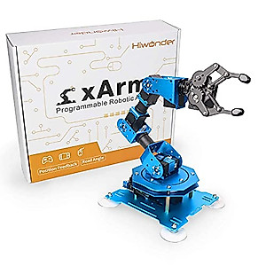 LewanSoul xArm 1S Programming Desktop Robotic Arm with Powerful and Robust Intelligent Bus Servos Featuring Position and Voltage Feedback (Unassembled)