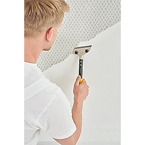 Tajima SCRL300 Scrape-Rite Reversible Blade Scraper, Silver/Black/Yellow, 265 mm