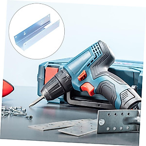 CIYODO Power Tool Organizer Garage Hanger Cordless Drill Holder Garage Tool Organizer Tool Holders for Wall Cordless Drill Hanger Pegboard Hanger for Garage Tools Stainless Steel Silver